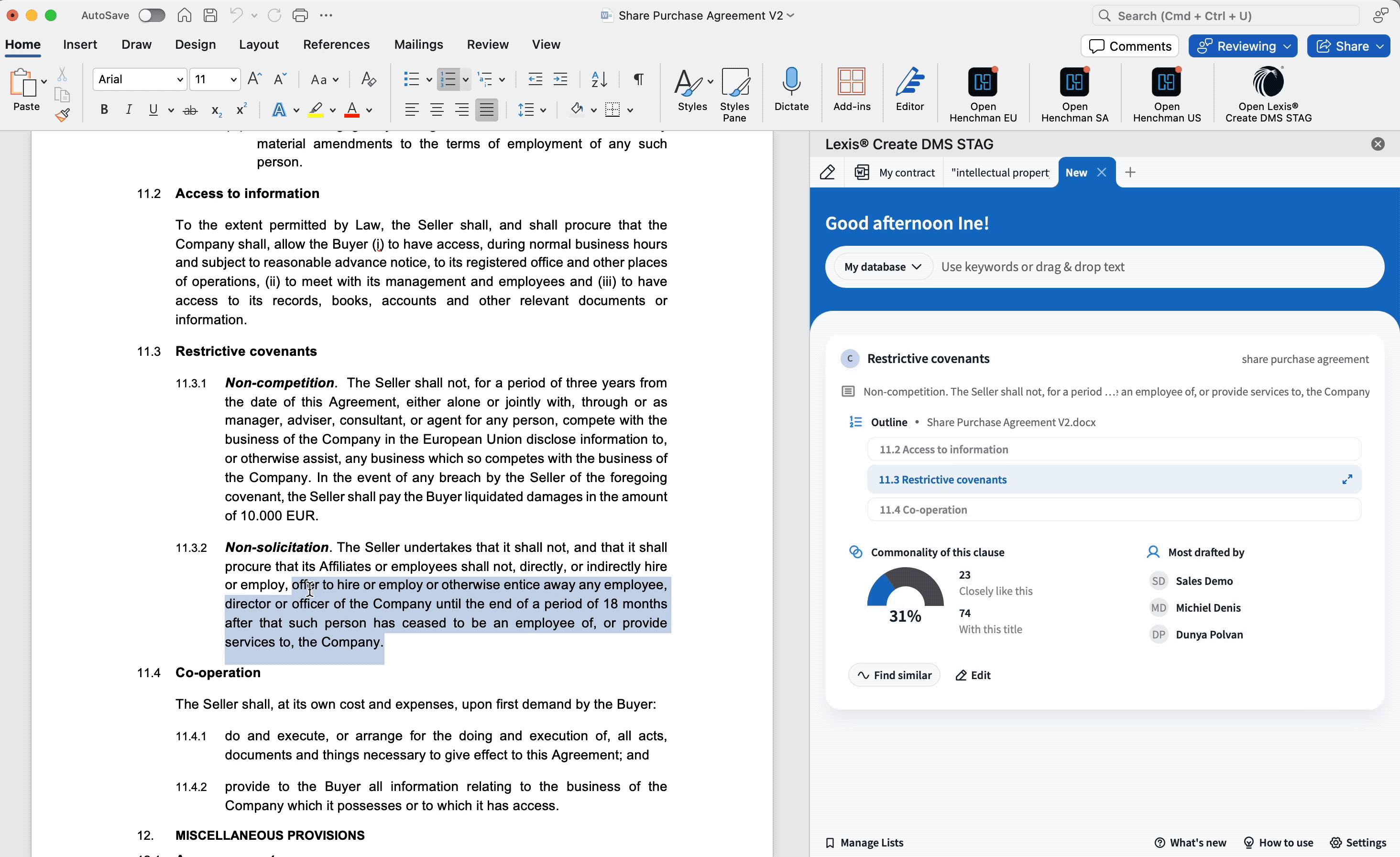 Search your database